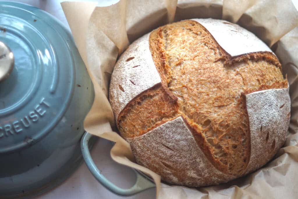 Soft Wheat Sourdough Bread (European-Style, Whole Grain)- Grains ...